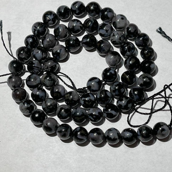 AAA Indigo Gabbro 4mm 6mm 8mm 10mm Round Beads Aka Mystic Merlinite 15. ...