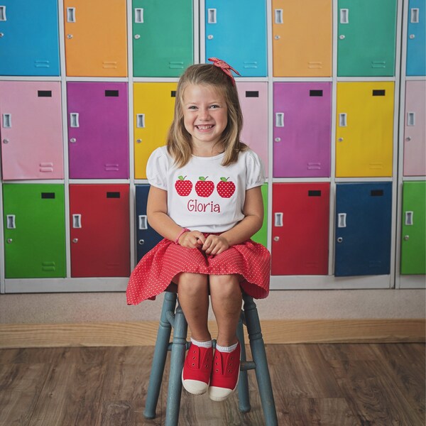 Back to School Applique Shirt, Fast Shipping, Girls Back to School ...