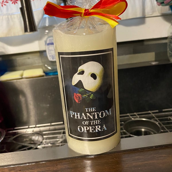 Broadway Phantom of the Opera Musical Theater Flameless LED Candle With ...