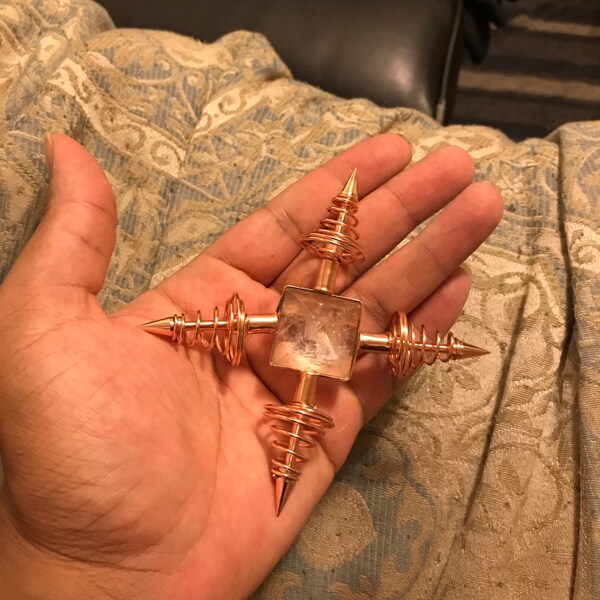 Copper Spiritual Energy Generator With Quartz Pyramid and Conductive ...