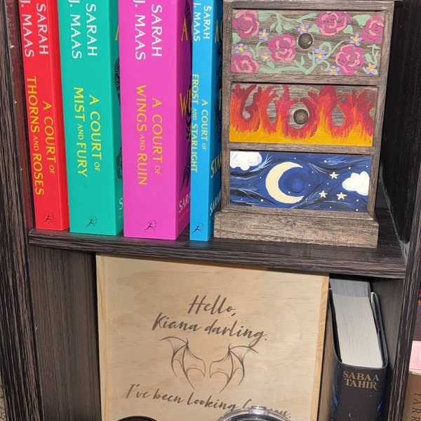 Hand-painted Feyre Inspired MINI Chest of Drawers/ Dresser ACOTAR - Etsy