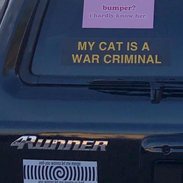 Wizard Bumper Sticker Funny, Cute Car Sticker Decals, Cursed Bumper ...