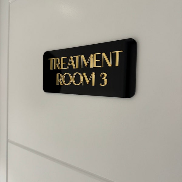 Custom 3D Acrylic Sign for Door or Wall, Modern Business Sign, Salon ...