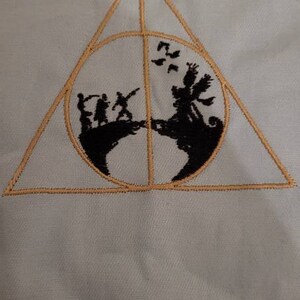 Crying Myrtle in the Toilet, Ghost Embroidery Design Wizarding School ...