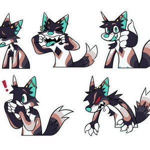 Canine Furry Telegram Base Sticker Pack 1 - Etsy