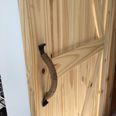 Designer's Door Handle With Rope / Drawer Pull / Rustic - Etsy