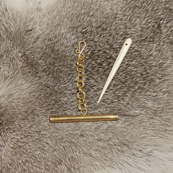 Viking Needle Case. Needle Case Pendant From Gotland. Early Medieval ...