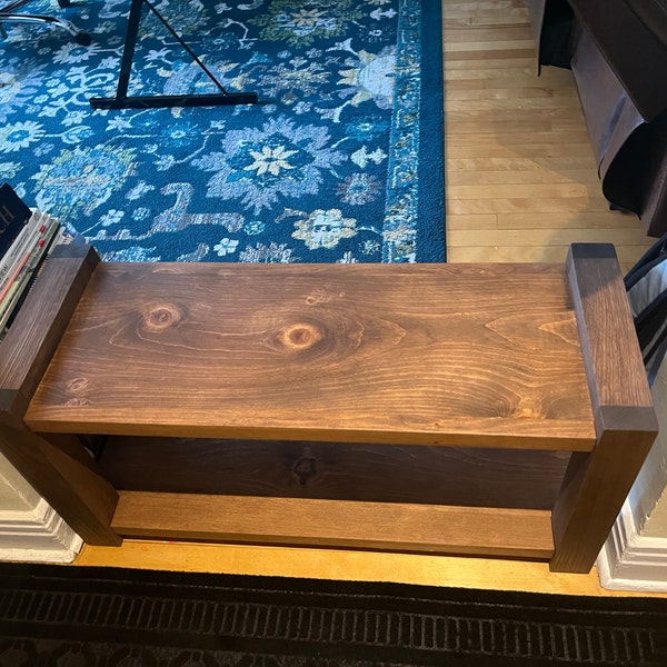 36 Inches Rustic Entryway Bench, Modern Entryway Bench, Bench Storage ...