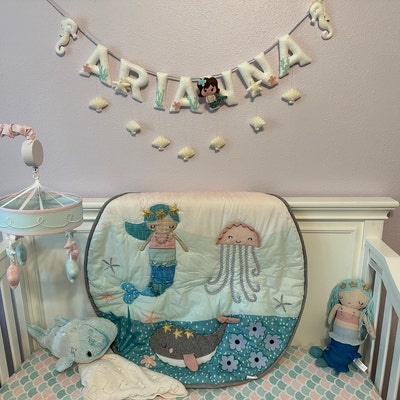 Felt Name Banner Farm Nursery Decor Personalized Gift Felt - Etsy