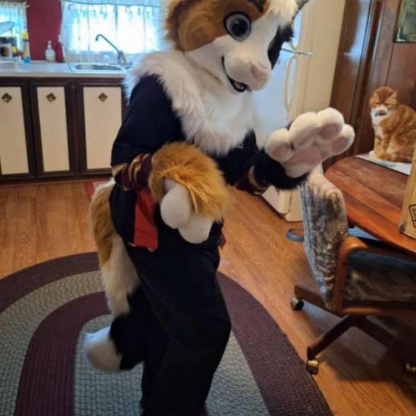 Fursuit Partial Ref Sheet Lineart , PTU Furry Art Base, Cat, Dog, Wolf ...