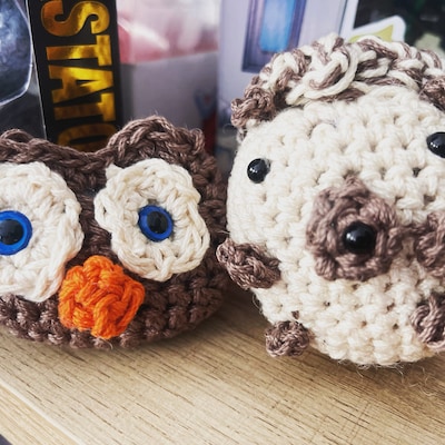 9-in-1 Amigurumi Animals Crochet Pattern Bundle / Hedgehog Red Panda ...
