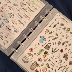 196 THIS MONTH Script Planner Stickers Handlettered by Hancanplan - Etsy