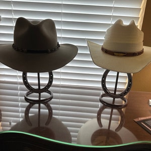 Cowboy Hat Stand With Genuine Horseshoe - Etsy
