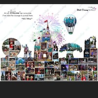 Shooting Star Castle Photo Collage Wall Art Home Decor Digital ...