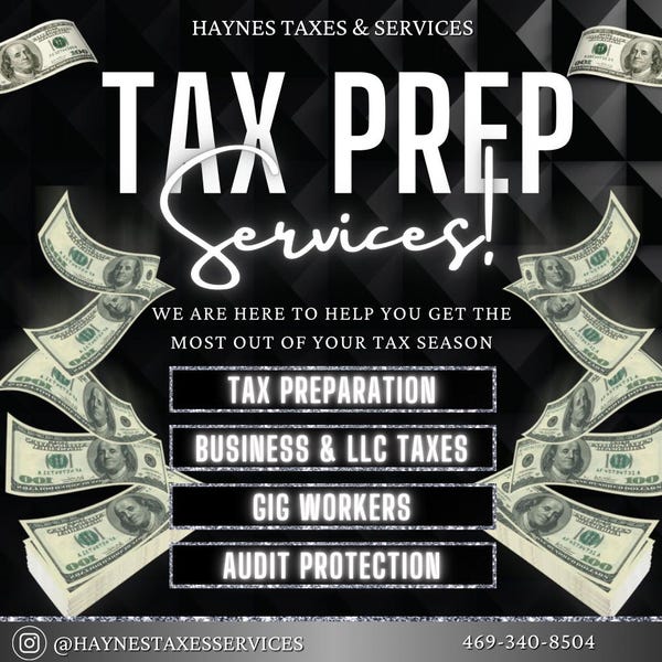 Tax Prep Bundle, Tax Prep Flyer, Tax Prep Instagram, Tax Flyer Template ...