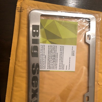 Custom License Plate Frame Laser Engraved Stainless Steel Your Custom ...