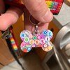 Custom Resin Pet ID Tags With Letter Beads Personalized Key - Etsy