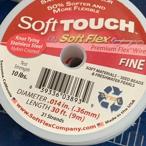 Soft Touch by Soft Flex Beading Wire .014 Inch 30 Foot Satin - Etsy