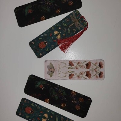 LADYBUG Bookmark Illustrated Green Bookmark Insect Lover Book Lover ...