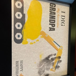 Handprint Footprint Art Craft Father's Day Gift for Father's Day ...