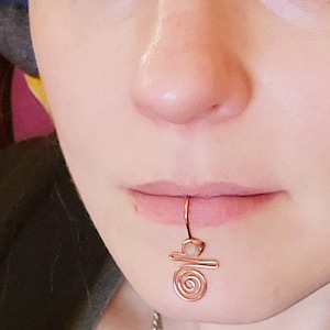 Yemaya Goddess Lip Cuff adjustable Lip Cuff NO PIERCING REQUIRED lip ...