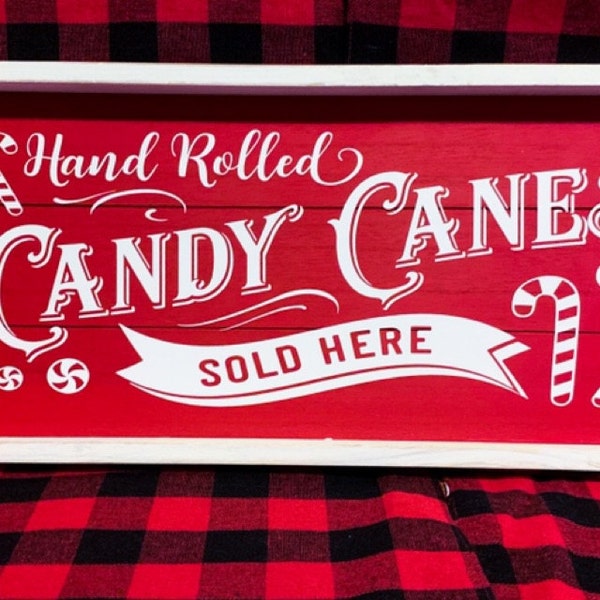 Candy Cane Sign SVG - Christmas SVG - Candy Cane Svg - Christmas Candy ...