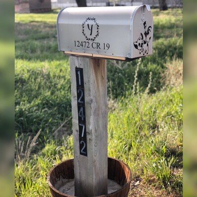 Rustic Mailbox Decals Set of Two Vinyl Decals for Mailbox Vinyl ...