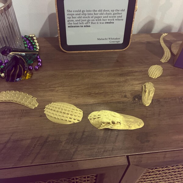 Chick Gold 3D Printed Chicken Peep Bird Baby Miniature Mini Figure Figurine Gift Desk Cute Meme ...