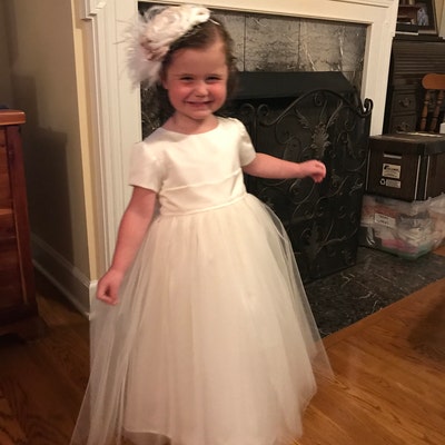 The Angela Dress: Handmade Flower Girl Dress Tulle Dress - Etsy