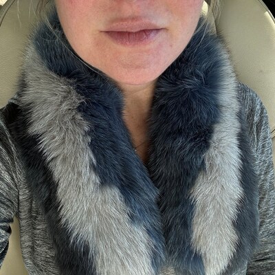 Real Fox Fur Vest, Real Fur Gilet, Fawn Light Fox Fur Vest, Fluffy Fur ...