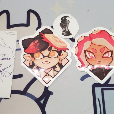 Splatoon Stickers Squid Sisters, off the Hook, Agents 3 and 8 - Etsy