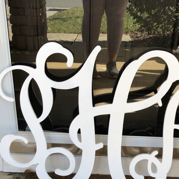 Wall Monogram, Wood Monogram, Nursery Monogram, Wooden Monogram, Wood ...