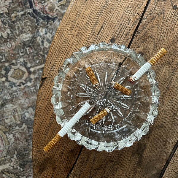 Beaded Cigarettes Butt, Lit, Unlit, Artwork, Charm, Unique, Quirky ...