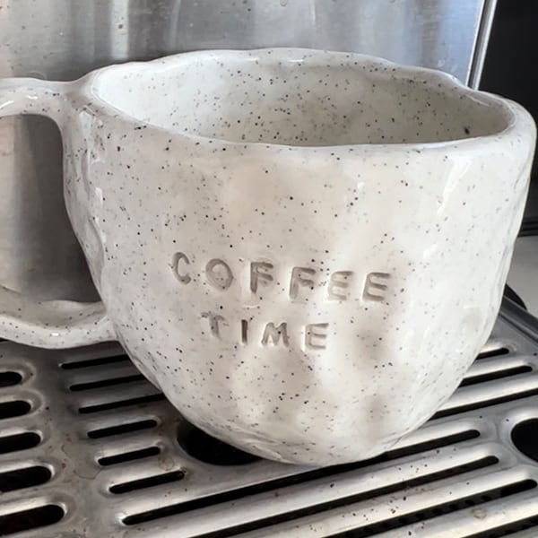 Quirky Personalised Mug, Handmade Coffee Mug - Write Anything You Want ...