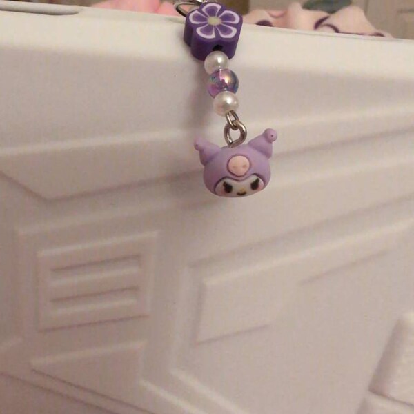 Yumo Gummy Bear Handmade Cell Phone Strap Chain | Pink & Green Glow in ...