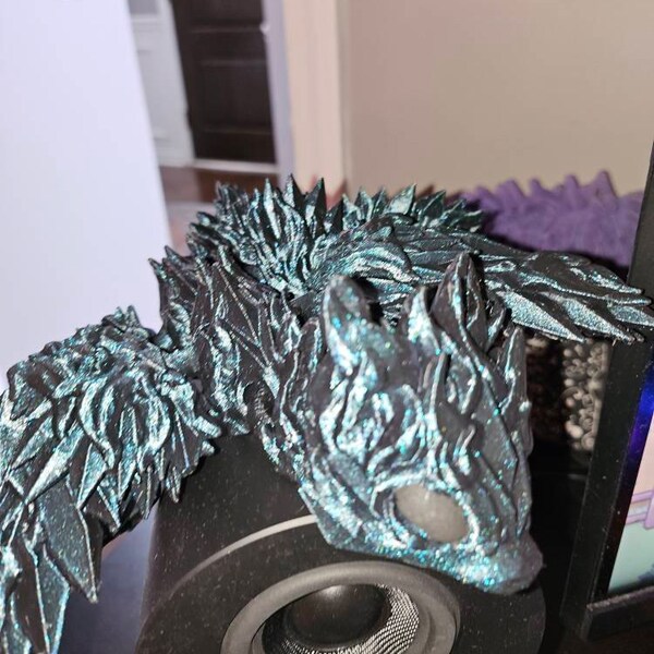 13" Fire Sprite Dragon – Articulating Flexi by Cinderwing, 3D Printed ...