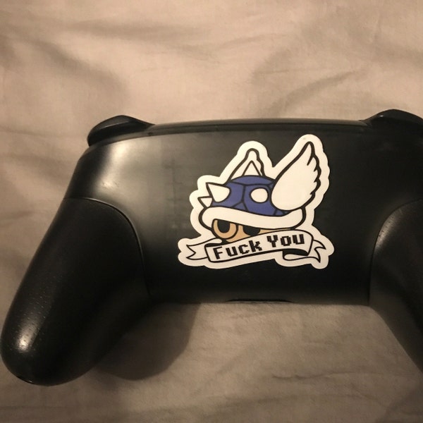 Blue Shell Vinyl Sticker Mario Kart Nintendo - Etsy