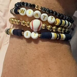 Personalized Sports Bracelets - Etsy