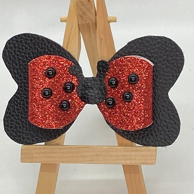 Ladybug Bow Template SVG, Ladybird Bow SVG, Lady Bug Felt Bow PDF ...
