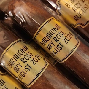 Gold Foil Birthday Cigar Labels 20 Labels Personalized Milestone ...