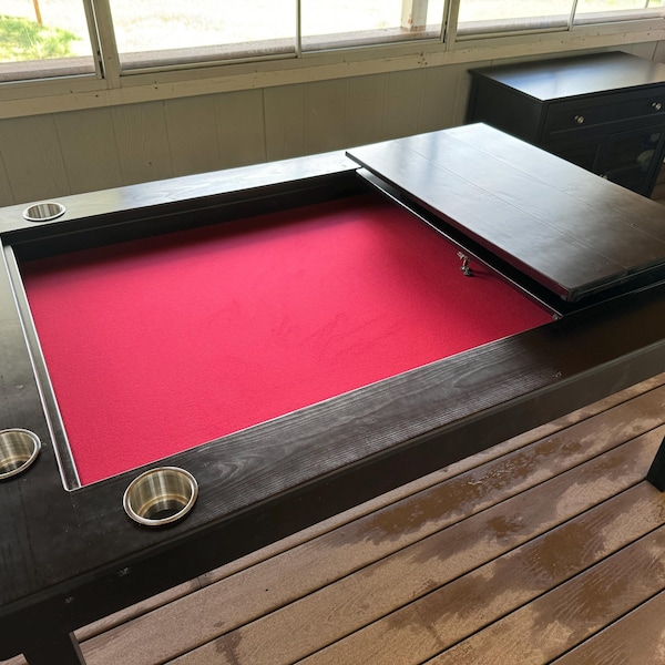 Custom Gaming Table, Role Playing Game Table With Folding Legs, Vaulted ...