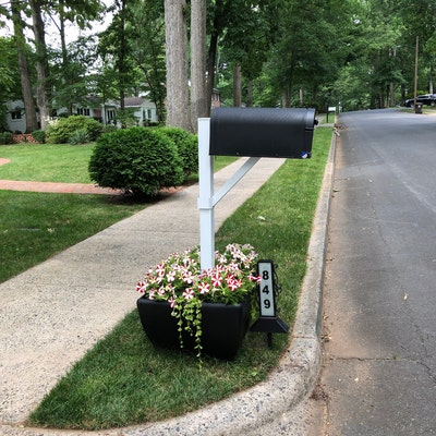 Snappot® Mailbox Planter Box Resin Planter Extra Large Flower Pot Wraps ...