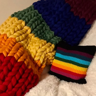 Gay Pride Blanket, LGBTQ Blanket, Gay Blanket, Lesbian Flag Throw ...
