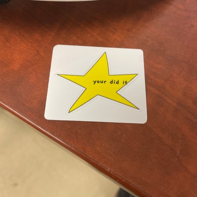 Your Did It Star Meme Vinyl Sticker, Meme Sticker, Funny Sticker ...