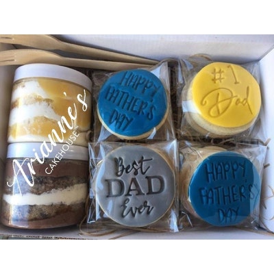 Number 1 Dad Cookie Stamp Postal Box Ideas Happy - Etsy