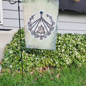 Beltane, Magick Meadow Version, Flame and Thorn Garden Flag - Etsy