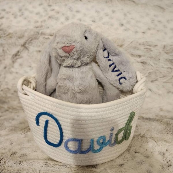 Personalized Bunny Rabbit, New Baby Gift, Baby Shower Gift, Custom ...