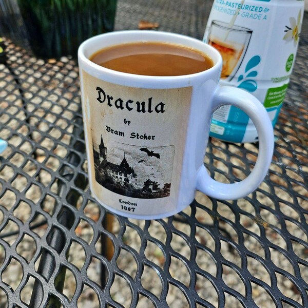 Dracula by Bram Stoker Mug. Coffee Mug With Dracula Book Pages, Bookish ...