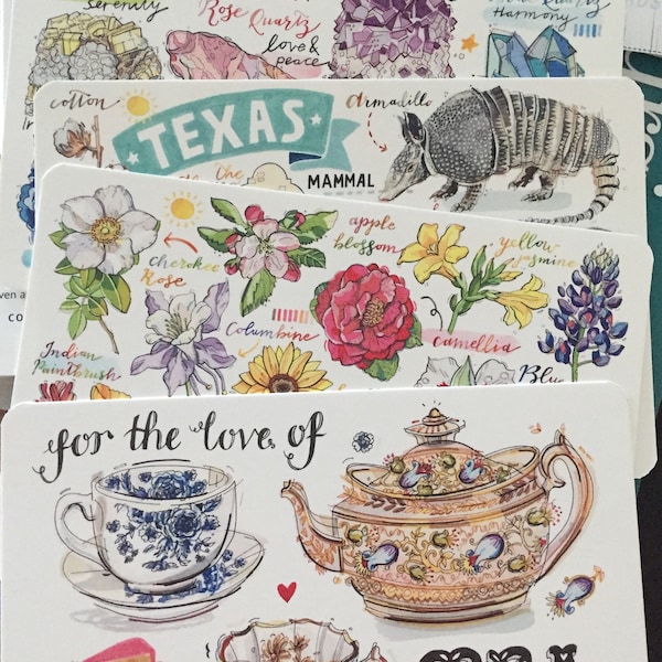 Tea Time Postcard. - Etsy