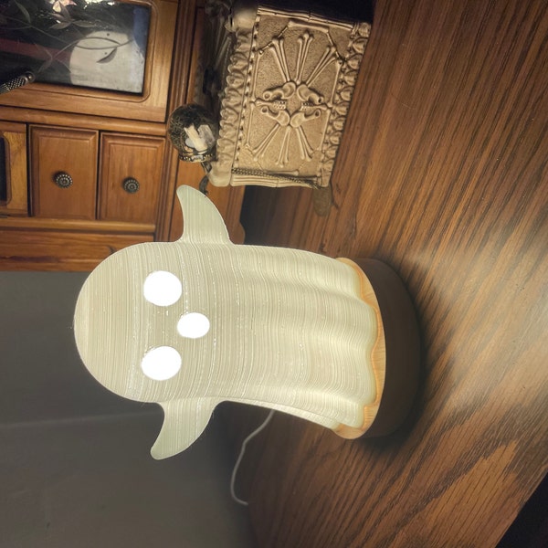 Adorable LED Ghost Lamp, 3D Printed - Etsy